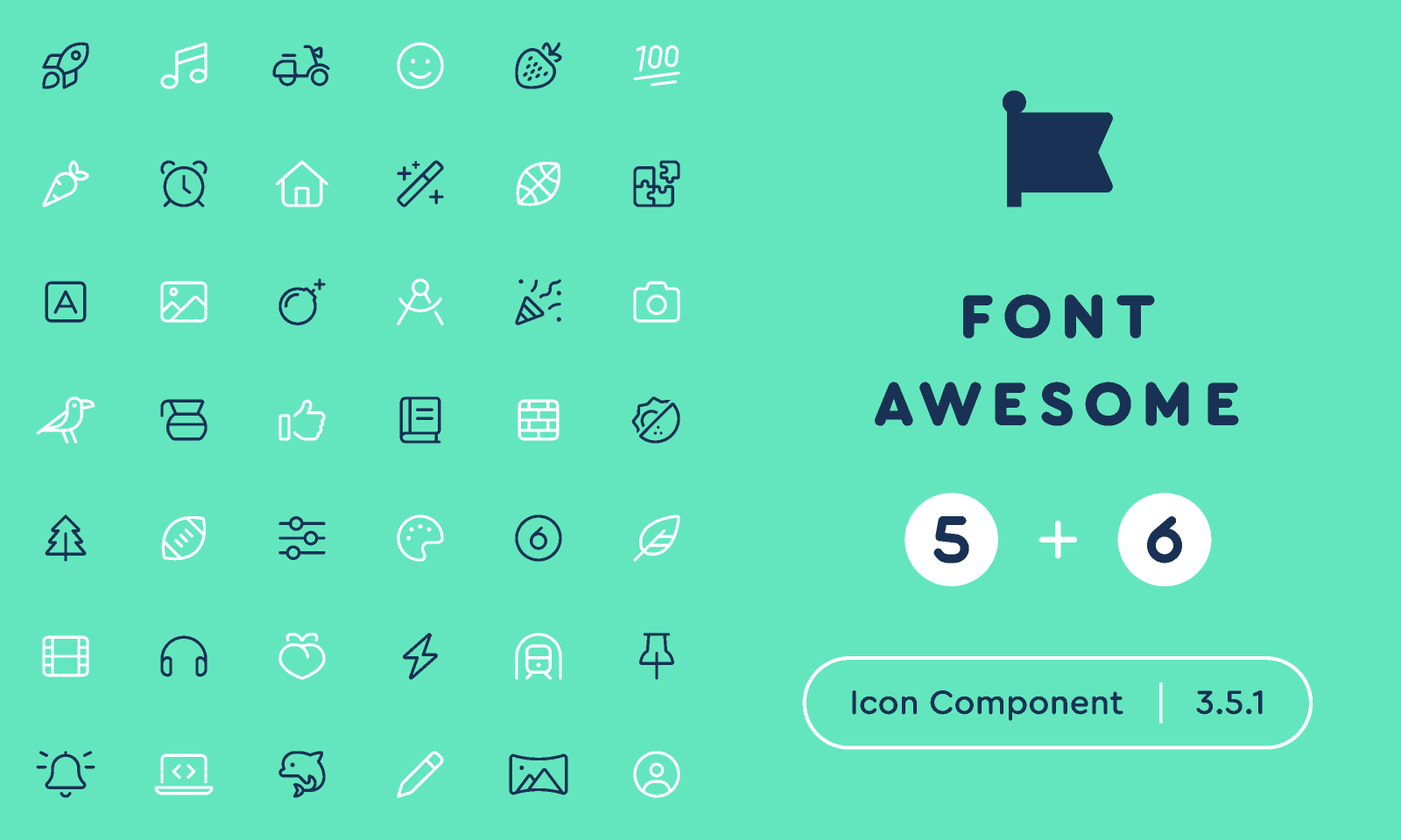 JS Font Awesome Icons